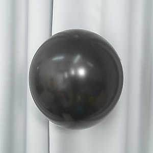 Pearl Black Balloons 12 Inch, 60 PCS Pearl Black Balloons, Black Latex Balloons, Biodegradable Balloons as Birthday Party Decorations, Helium Thicker Party Balloon for Graduation Retirement Supplies