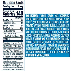 Gerber Breakfast Buddies Toddler Cereal, Oatmeal & Barley Bananas & Cream Cereal, Non-GMO Whole Grain Oats, Yogurt & Real Fruit, For Toddlers, 4.5 OZ (Pack of 4)