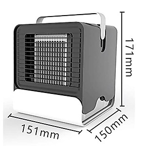 Personal Air Cooler Air Conditioner Fan, Portable Mini Space Cooler, Evaporative Humidifier, Purifier, Cooling Fan for Home Offices Kitchen