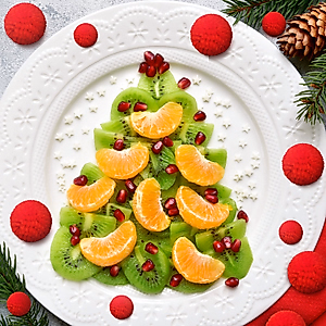 Syhood 30 Pcs Yarn Pom Poms Set Includes 20 Pcs 1 Inch Pompoms 10 Pcs 1.5 Inches Pompom Balls for Christmas Crafts White Red Fluffy Pompom Balls for Xmas Party Decor Costume DIY Supplies (Red)