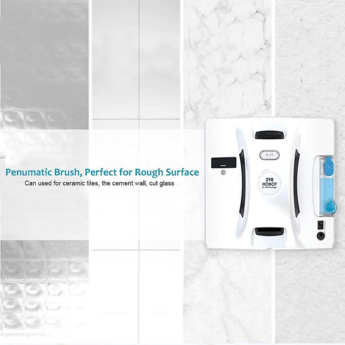 HOBOT-298 Window Cleaning Automatic Robot with Ultrasonic Water Spray and Control via Smartphone or Remote