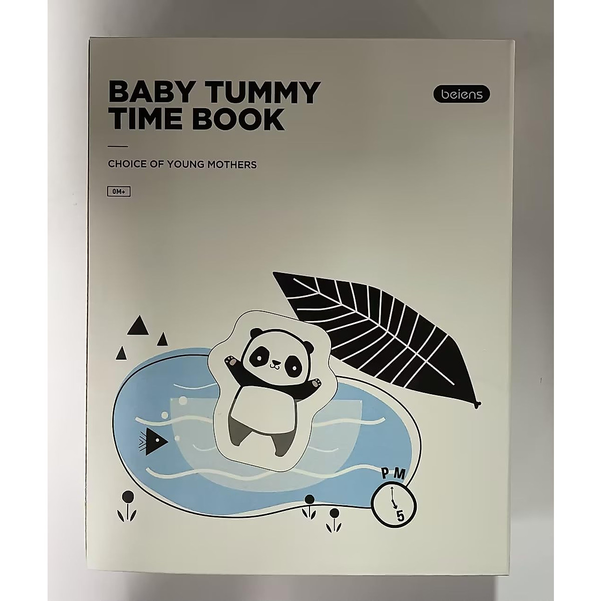 beiens Tummy Time Toys, Soft Crinkle Cloth Books 0-6-12 Months, Fun High Contrast Baby Black and White Toys, Safe Montessori Early Educational Stimulation Toys and Gifts for Newborn Infants Toddlers