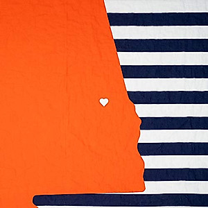 Auburn Baby Blanket Organic Cotton Muslin Swaddle Blanket - 47" x 43" - Fans of Auburn Baby Gift for Boys Girls Newborn Receiving Blankets