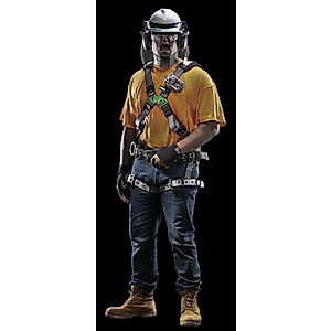 MSA 10058321 V-Gard Full-Brim Hard Hat With 1-Touch Suspension | Polyethylene Shell, Superior Impact Protection, Self Adjusting Crown Straps - Standard Size in White