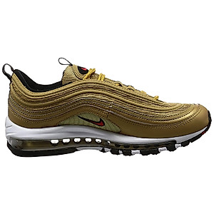 Nike Air Max 97 Og QS Mens Running Trainers 884421 Sneakers Shoes (UK 7 US 8 EU 41, Metallic Gold University red 700)