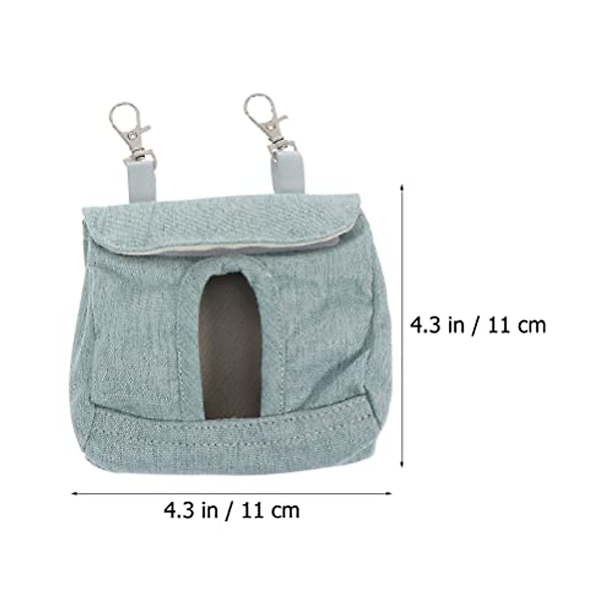 LUOZZY Rabbit Hay Feeder Bag Hanging Guinea Pig Hay Feeder Storage Hanging Hay Feeding Bag for Small Animal Supplies (Blue)