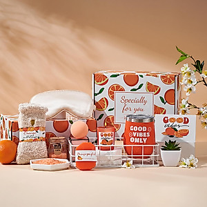 Care Package for Women, Self Care Gifts Get Well Soon Basket After Surgery with Good Vibe Only Tumbler and Luxurious Blanket Relaxing Spa Gifts for Mom Sister Best Friend Grandma