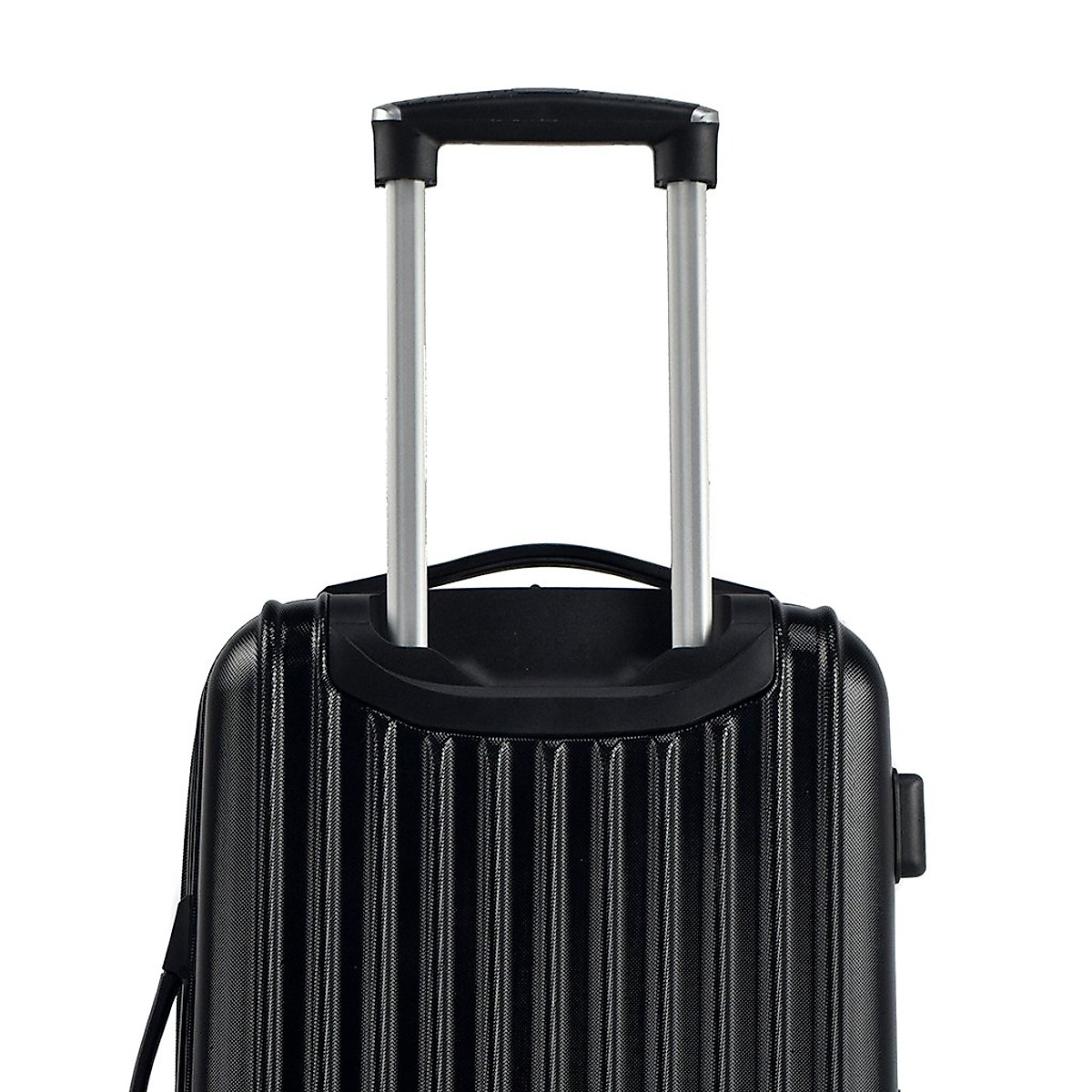 Travelers Club Chicago Hardside Expandable Spinner Luggage, Black, 2-Piece Set (20/28)