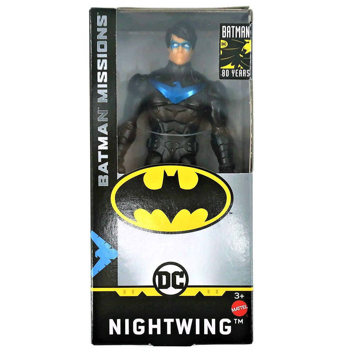 Batman Missions DC 6 Inch Action Figures | 5 Pack Includes The Joker, Grey Suit Batman, Black Suit Batman, Robin and Nightwing | 5 Point Articulation
