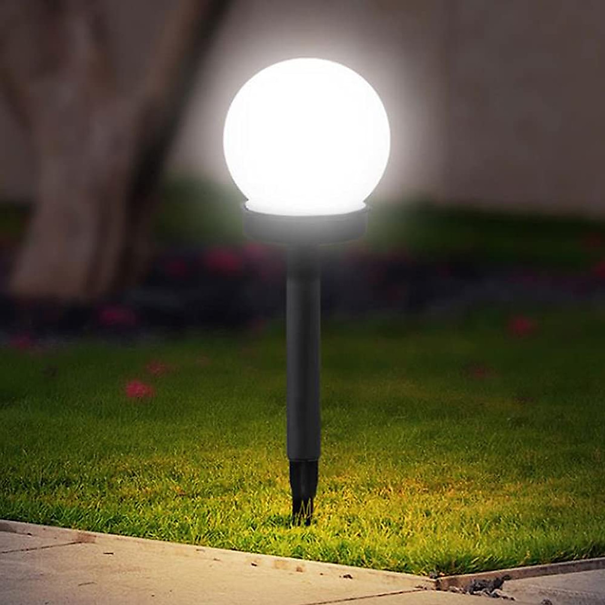 ZHUANYIYI 3 Pieces, Outdoor Solar Ball Lawn Lamp, Waterproof Landscape Lamp for Garden Lighting, Home Garden Pavement Decoration Street Lamp