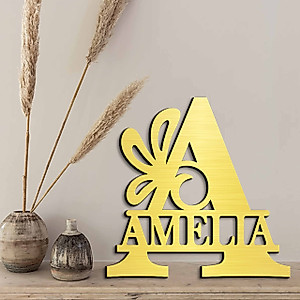 Custom Name Nursery Wooden Sign 6-50 inch, Split Letter Baby Shower, Baby Name Sign for Boy or Girl, Wedding Sign, Personalized Children's Room Sign Décor (Sign-3)