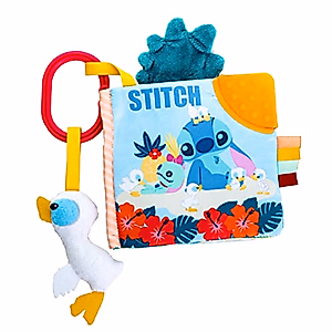 KIDS PREFERRED Disney Baby Lilo & Stitch Soft Book: Stitch ON-The-GO Soft Book, Blue