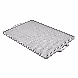 Tuff Pupper 36x24 XXL Waterproof Pet Feeding Mat | Raised Edges Prevent Spills | Easy Clean Dishwasher Safe | Holds Food & Water Mess from Floor | Non Slip Silicone Base | Dogs and Cats Silicone Tray