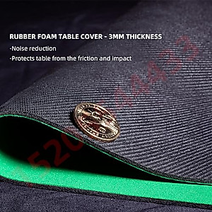 Aloftopz 32.6"x32.6" Rubber Anti-Slip Playmat Mahjong Mat for Mahjong, Board Games, Dominoes, Tile Games Tabletop Cover Poker Mat Roll-up Game Mat with Carrying Bag(Green)