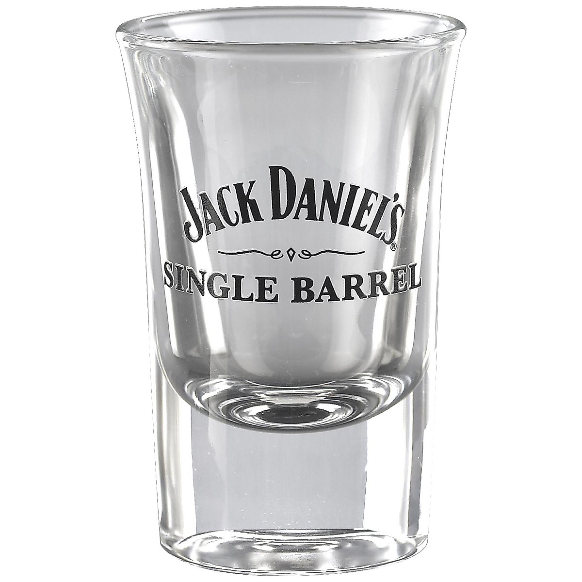 Jack Daniel's Licensed Barware Single Barrel Shot Glass, 1 oz, Clear
