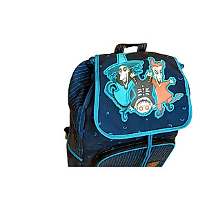 Loungefly Nightmare Before Christmas Boogie's Boys - Lock, Shock and Barrel Canvas Slouch Backpack