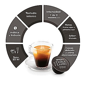 Nescafe Dolce Gusto Coffee Pods, Espresso Intenso, 16 capsules (Pack of 3)