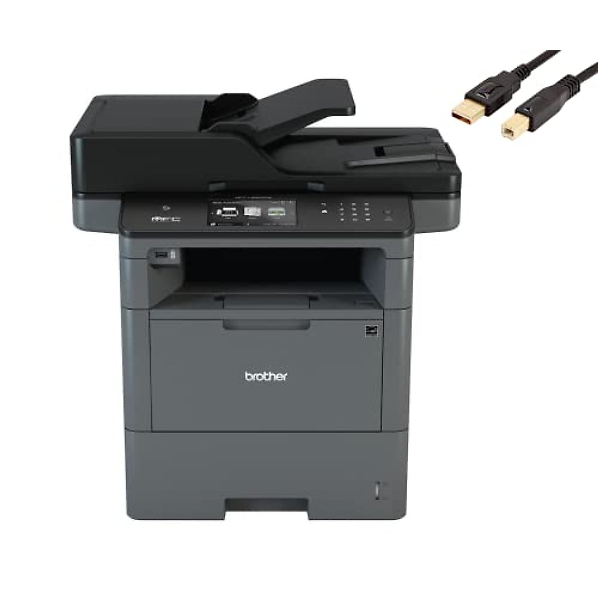 Brother MFC-L68 00DW All-in-One Wireless Monochrome Laser Printer, Print Copy Scan Fax, Multifunction, Mobile Printing & Scanning, Duplex Print, PCS
