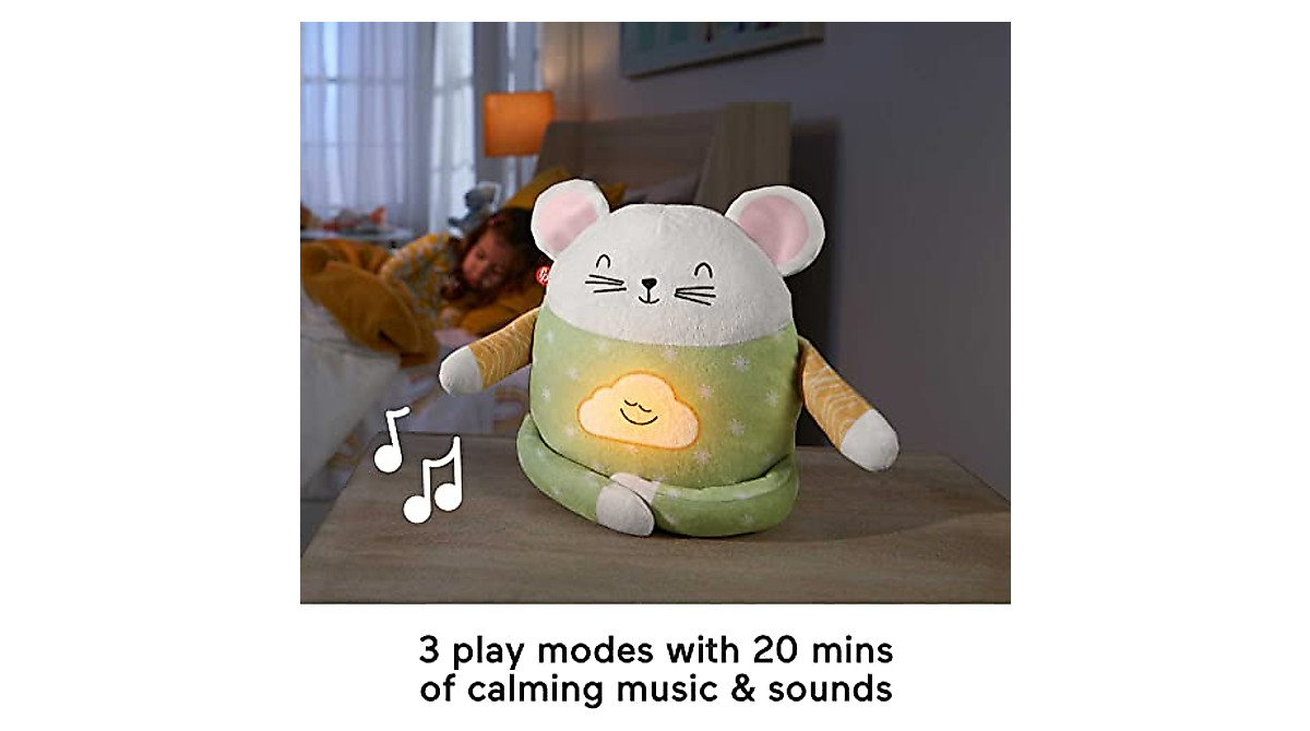 Fisher-Price Meditation Mouse Plush Sound Machine for Toddlers