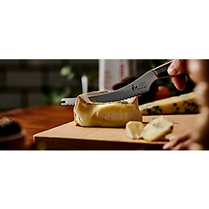 [NAGOMI] 5 inch Serrated Cheese Knife - Made in Seki, Japan - Blade in 440A and Comfortable Pakkawood Handle - Japanese Sharp Knife