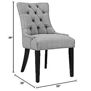 America Luxury - Chairs Modern Contemporary Urban Design Kitchen Room Dining Chair, Grey Gray, Fabric