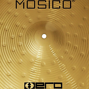 Mosico Crash Cymbal 16" Gold Hero Hammer Point Drum Practice Cymbal for Drum Set