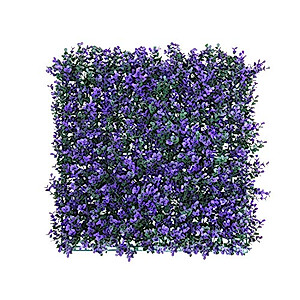 Windscreen4less 20" x 20" Artificial Purple Lavender Outward Fence Panel 10 Pcs