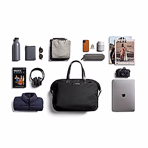 Bellroy Weekender - Premium Edition (Duffle Travel Carry-on Bag, Fits 13" Laptop, Internal Organization Pockets) - Black