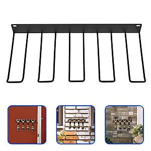Parliky Tool Holder Garage Tool Organizer Cordless Drill Rack Shovel Holder Drill Organizer Garage Organization Rake Holder Broom Rack Tools Tool Organizer Wall Mount Black Carbon Steel
