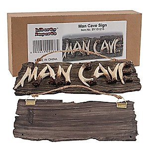 Liberty Imports Man Cave Hanging Wall Sign Decorative Mancave Wooden Novelty Decor