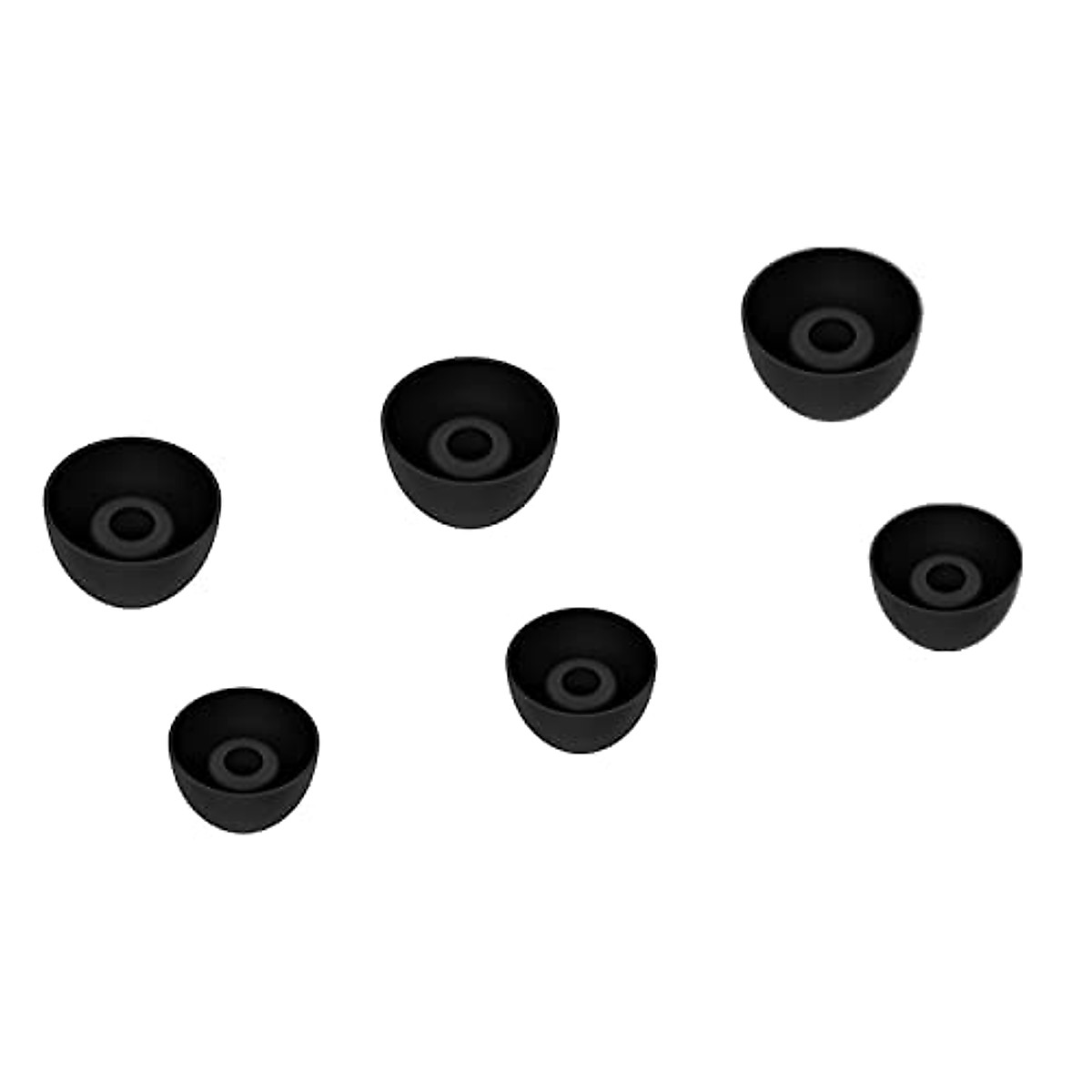 MOTONG for Samsung Galaxy Buds 2 Silicone Eartips Accessories, Silicone Protective Earphone Ear Tips Case Cover for Samsung Galaxy Buds 2 SM-R177 (Silicone Black)