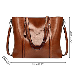 Galaxy Messenger Bag Handbags For Women Large Designer Ladies Bag Pocket Purse Leather Work Bags for Women Large Tote (RD2, One Size)