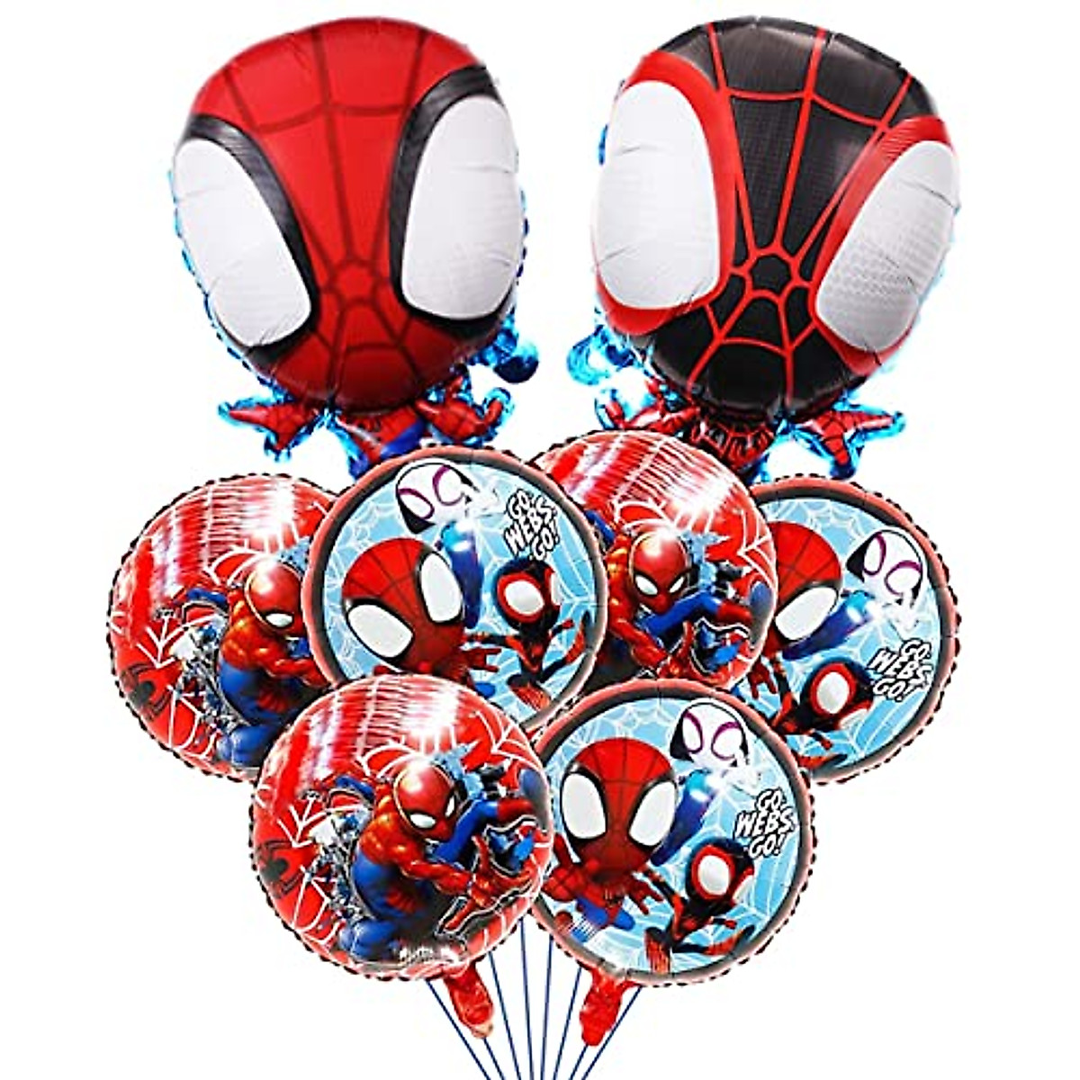 Spidey and His Amazing Friends Foil Balloons, Spidey Birthday Party Balloon Decorations