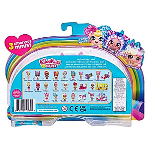 Kindi Kids 50234 Minis 3 Pack Collectable Posable Bobble Head Figurine 3pc