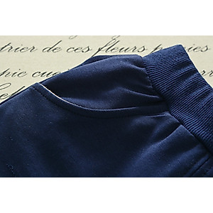 Kids Clothes Set for 2-5 Years Old,Kids Toddler Baby Girl Boy Autumn Winter Warm Striped Bear Tops+Pants Outfits (2-3 Years Old, Navy)