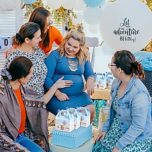 36 Pieces Bear Baby Shower Party Favor Boxes Cute Bear Treat Boxes Paper Candy Cookies Box Decoration for Baby Shower Party Supplies Gender Reveal Bear Themed Birthday Party Decor (Blue)