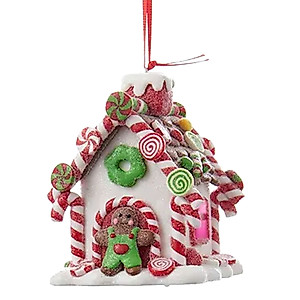 Kurt Adler Claydough LED Gingerbread Houses - 3 Assorted (3.5 Inches)