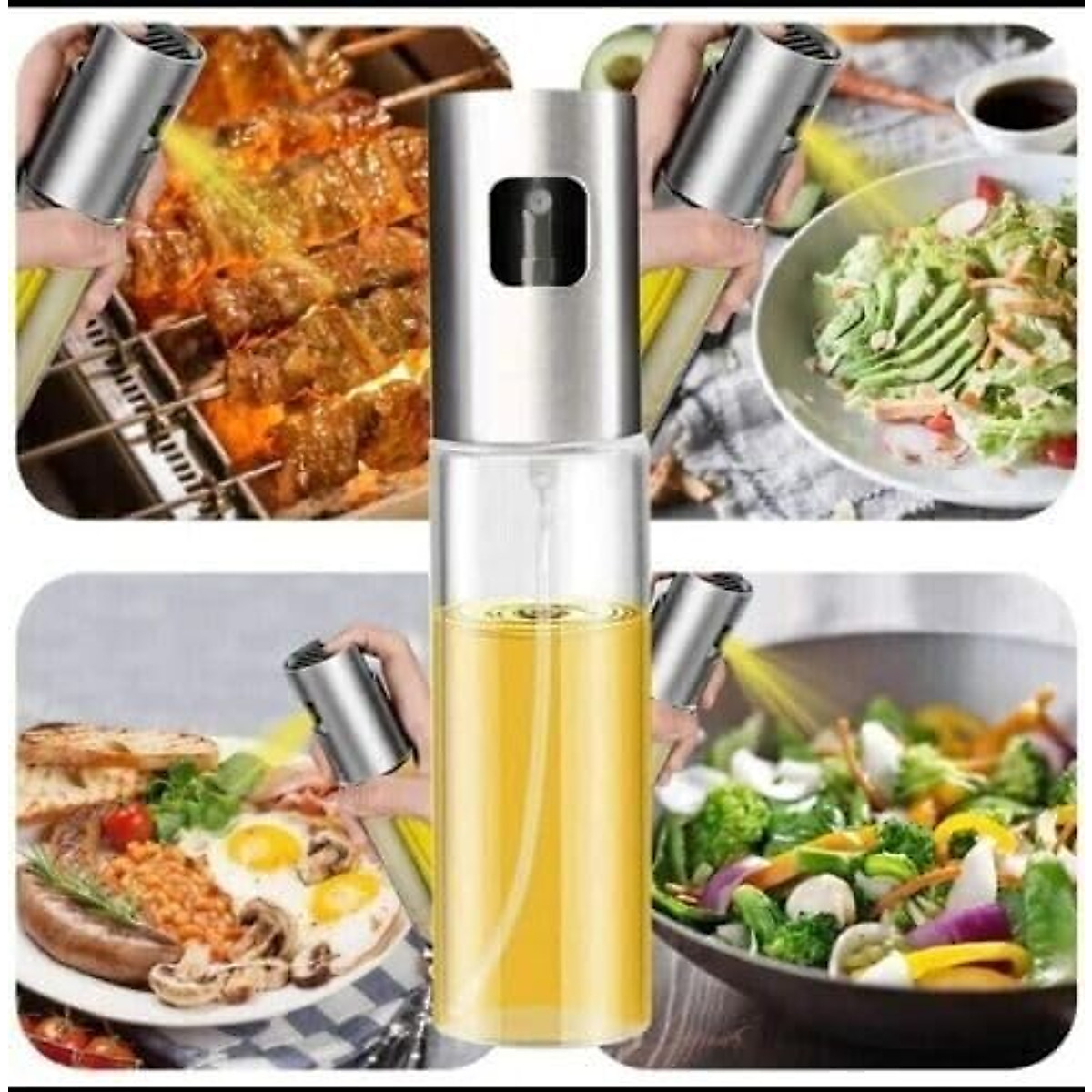 Egypticana home/commercial Oil Sprayer for Cooking, Olive Oil Sprayer Mister, Spray Bottle for Kitchen, 100ml Glass, Oil Vinegar Spritzer Sprayer Glass Bottles for Salad, cooking, roasting, BBQ