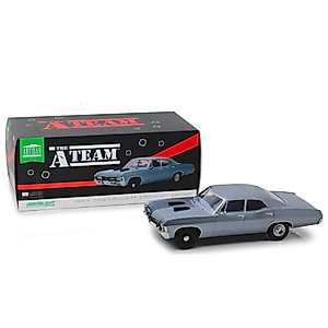1967 Chevrolet Impala Sedan Steel Blue The A-Team (1983-1987) TV Series 1/18 Diecast Model Car by Greenlight 19047