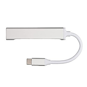USB Hub, Light Weight USB C to USB 4 in 1 USB Docking Station for Tablet for Keyboard for Printer(Silver)