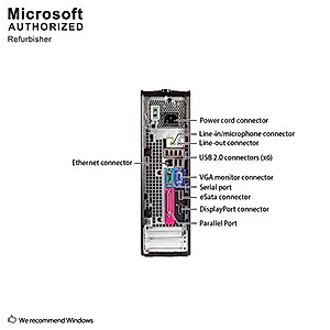 DELL Optiplex with 20-Inch Monitor (Core 2 Duo 3.0Ghz, 8GB RAM, 1TB HDD, Windows 10 Professional), Black (Renewed)']