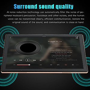 10 Inch Tablet with 6GB 128GB Memory, Octa Core CPU Processor, 2.4G 5G Dual Band WiFi, 1920X1200p 800W 2000W, 8800mAh C Port, Suitable as a Learning Gift for Children(USA)