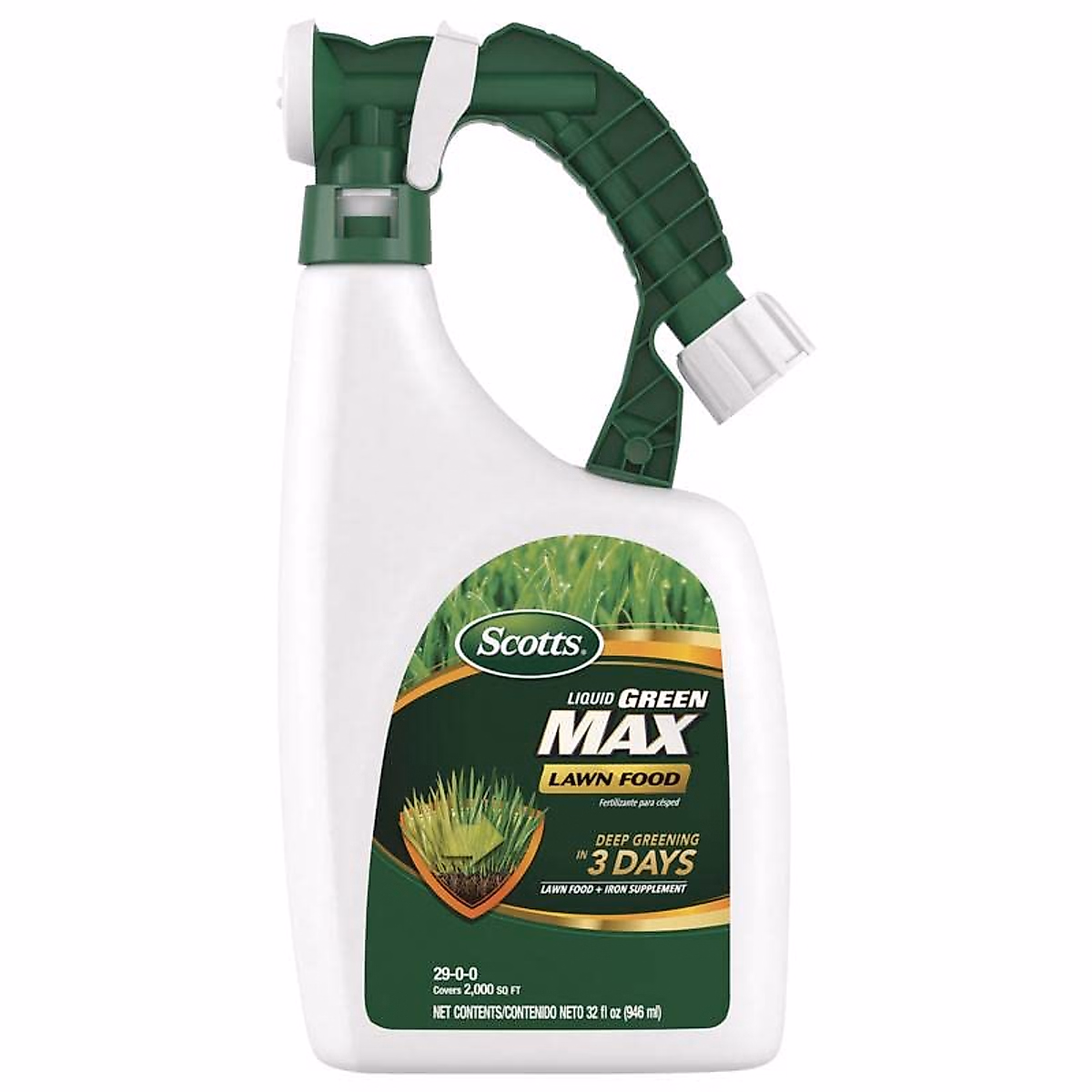 Scotts Liquid Green Max All-Purpose Lawn Fertilizer for Multiple Grass Types 2000 sq ft
