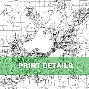 Dear Mapper Madison United States View Abstract Road Modern Map Art Minimalist Painting Black and White Canvas Line Art Print Poster Art Line Paintings (Set of 3 Unframed) (12x16inch)