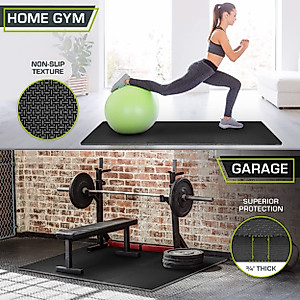 ProsourceFit Extra Thick Puzzle Exercise Mat ¾” and 1", EVA Foam Interlocking Tiles for Protective, Cushioned Workout Flooring for Home and Gym Equipment