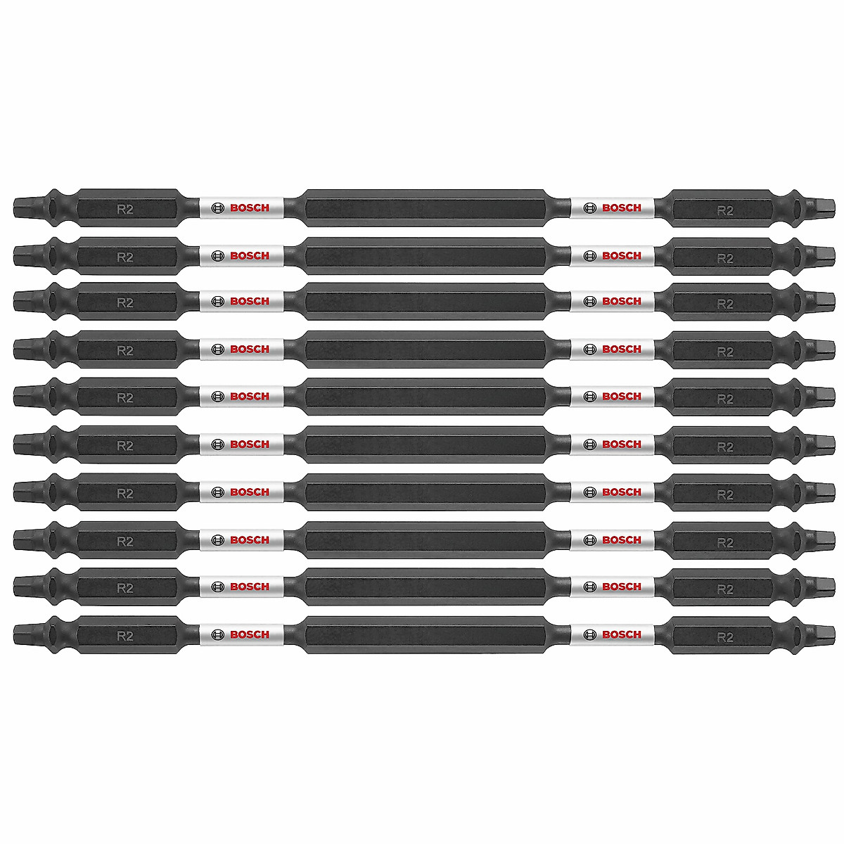 BOSCH ITDET256B 10-Pack 6 In. Torx #25 Impact Tough Double-Ended Screwdriving Bits