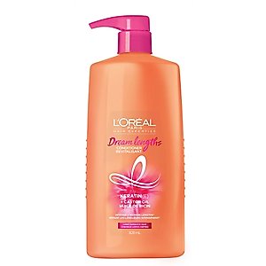 L'Oreal Paris Elvive Dream Lengths Super Detangling Conditioner With Fine Castor Oil and Vitamins B3 and B5 for Long, Damaged Hair, Instantly Detangles To Reduce Breakage With System, 28 Fl Ounce