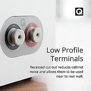 Q Acoustics 3020i Bookshelf Speakers Pair Arctic White - 2-way Reflex Enclosure Type, 5" Bass Driver, 0.9" Tweeter - Stereo Speakers/Passive Speakers for Home Theater Sound System