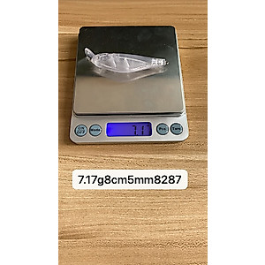 10PCS Unpainted Lure Blanks 7.17g 8cm with 5mm Free Fishing Eye Crankbait Baits Simulation Blank Body Clear Hard Baits Trout Salmon Minnow Lure Popper Lures Topwater Freshwater 5mm 8287