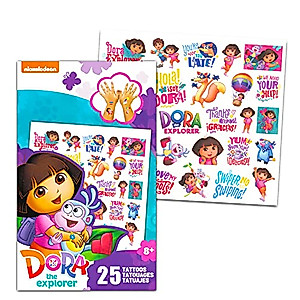 Dora Tattoos - 75 Assorted Dora Temporary Tattoos